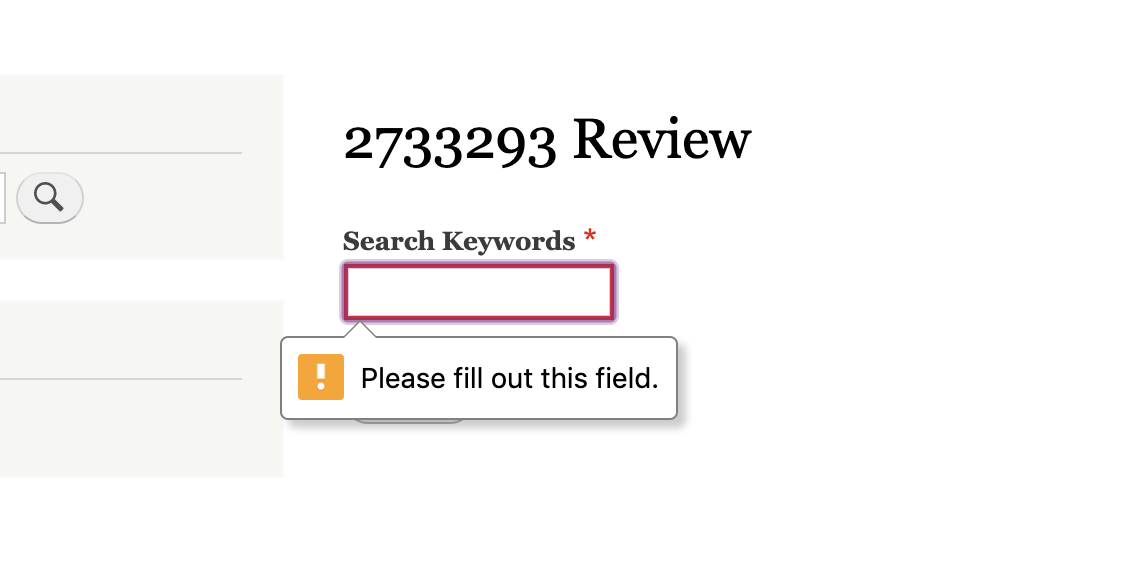 An Empty Required Exposed Filter Field Does Not Display Error Message 2733293 2187